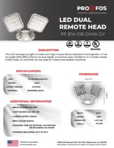 LED Dual Remote Head